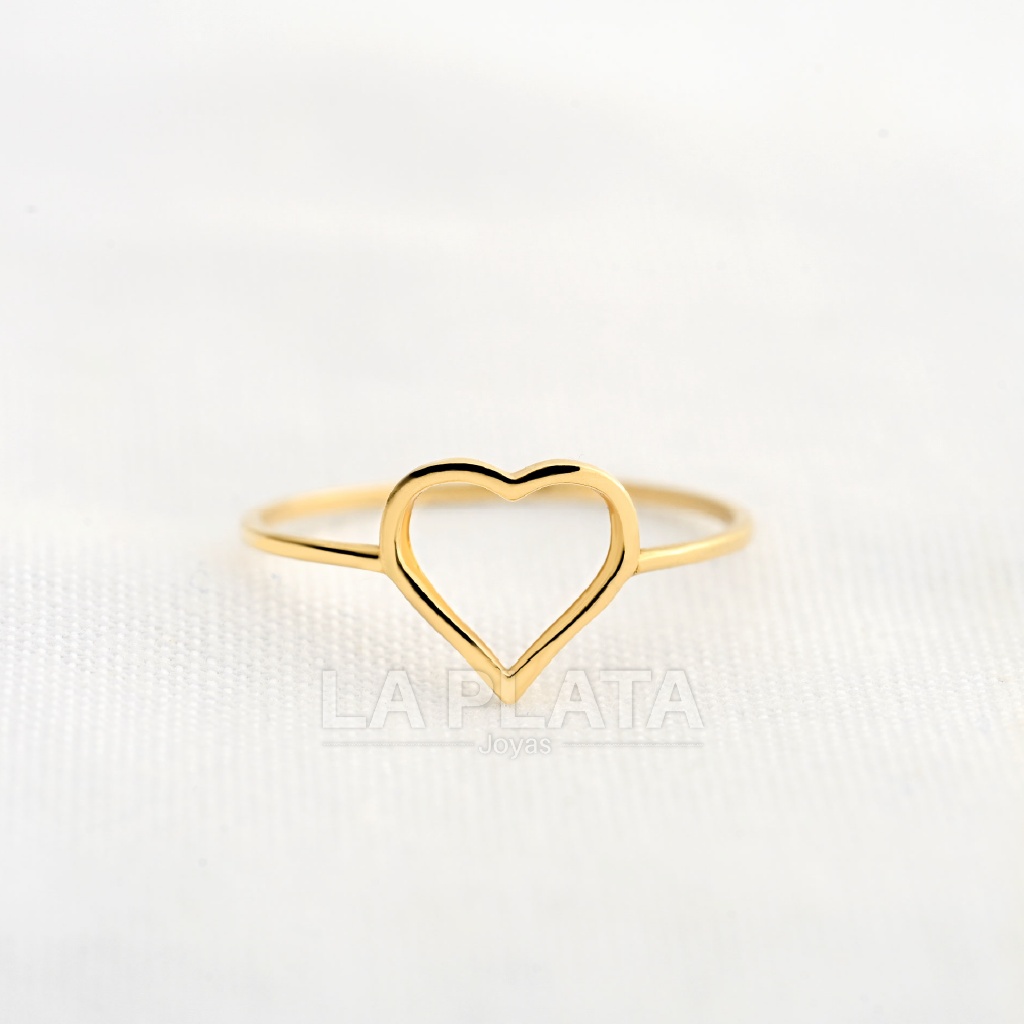 ANILLO CORAZÓN PURO | LA PLATA JOYAS